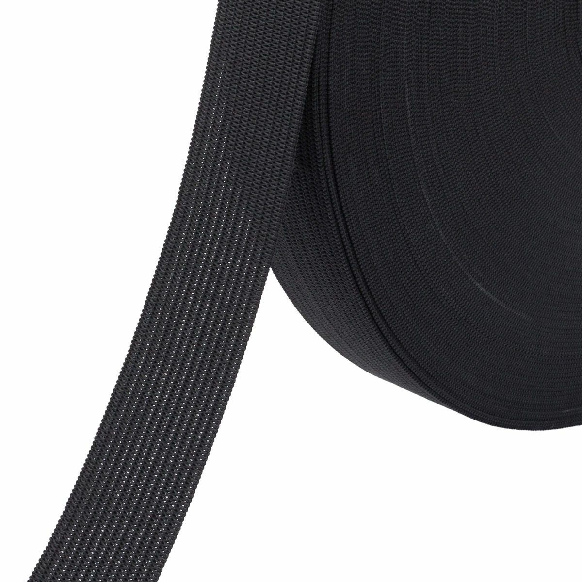 ТВ-20 Резинка вязаная 4,1 гр/см, эластичность 220%, 2 см*25 м (черный)