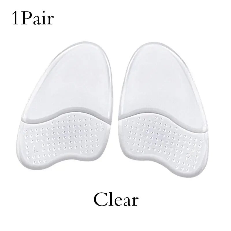 Силиконовые Полустельки, женские стельки для обуви, подкладки для ног на каблуках, удобные Clear