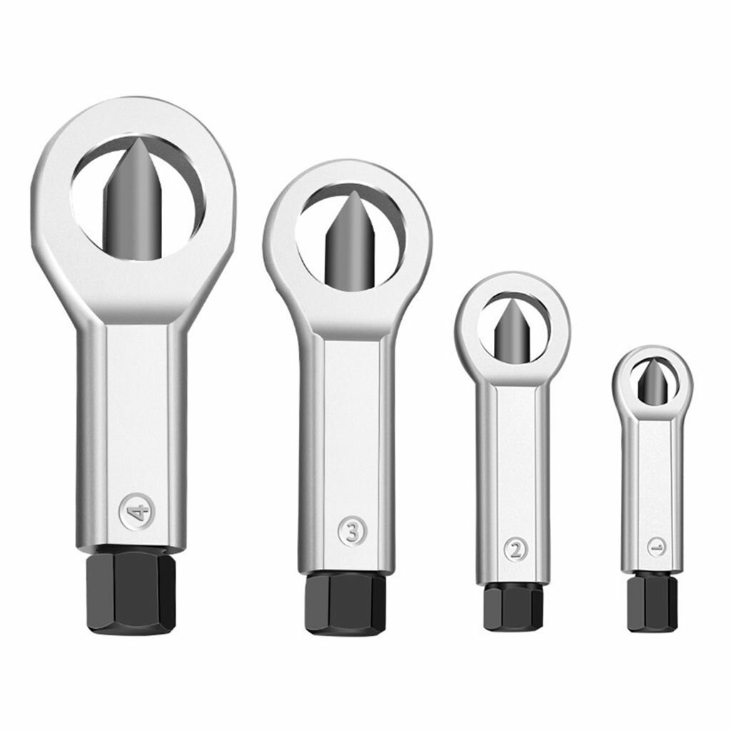 Гайкорез, 4 шт, для удаления крекеров, из твердой стали, ржавый сломанный выключатель, экстрактор 75 мм-145 мм