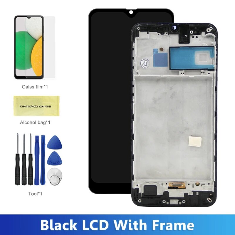 Экран TFT M21, для Samsung Galaxy M21 M215 M215F ЖК-дисплей, цифровой сенсорный With Black Frame