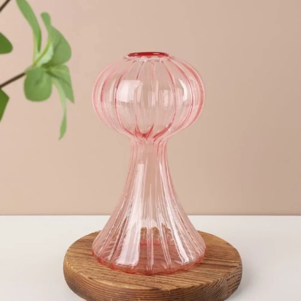 Розовая стеклянная ваза KANNERT, цвет light pink