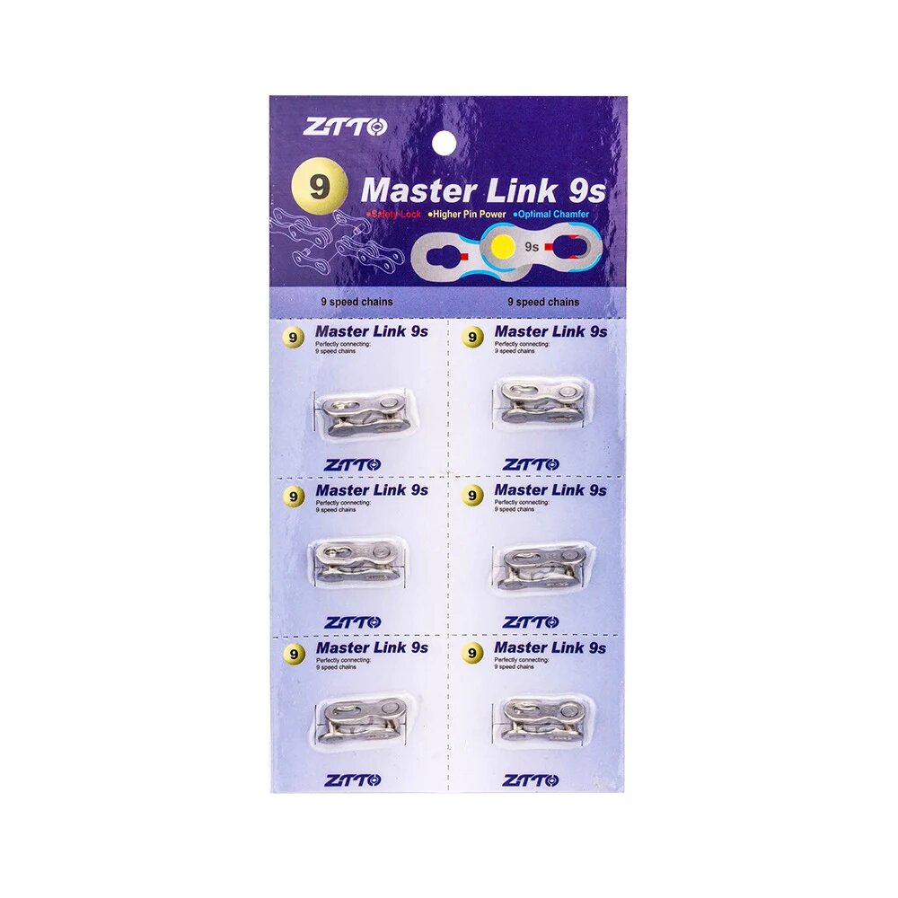 ZTTO Master Link 9s, 6 пар, серебро