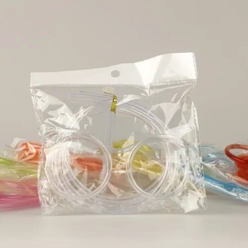 Прозрачные гибкие трубочки для напитков