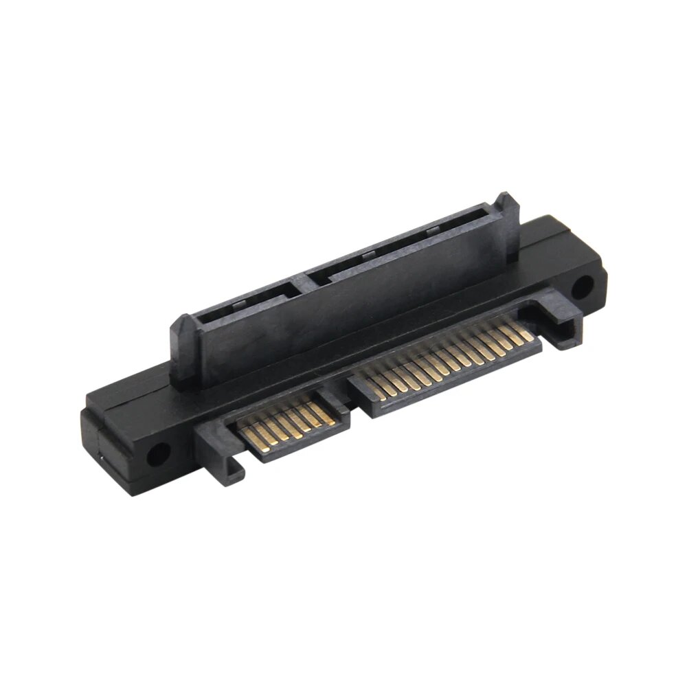 WYMECT Адаптер SATA 7+15Pin 22Pin чёрный D-right