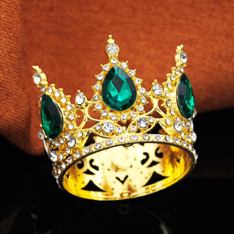 Детская диадема Cenmon Изумрудный, Gold Green