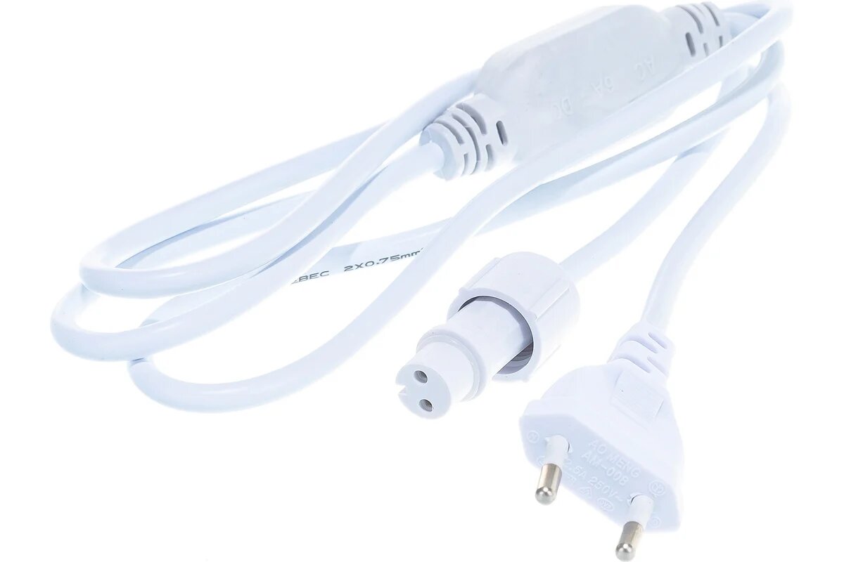Neon-Night Шнур питания для уличных гирлянд, 230В/3А, IP65, белый, модель 303-500-1