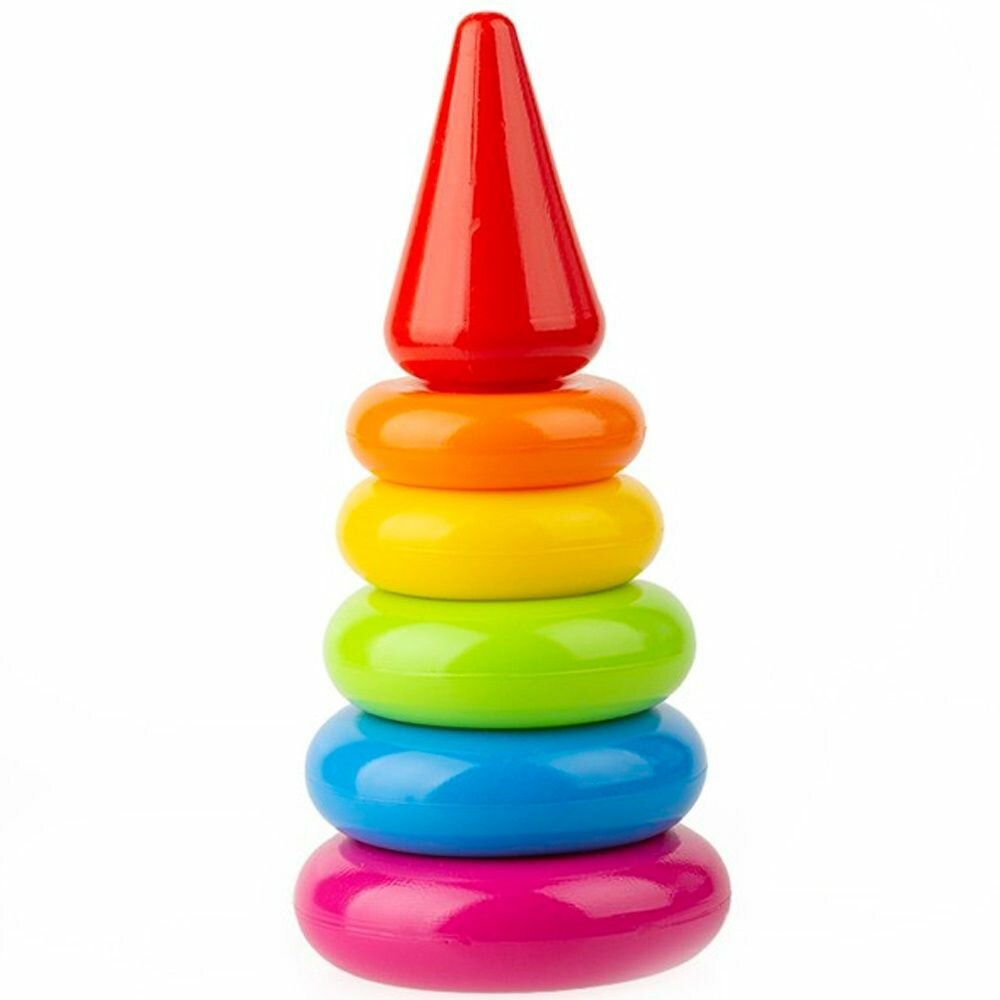 Пирамида Совтехстром Классика 19.5 см, пластик, от 12 месяцев, разноцветный (У1057)