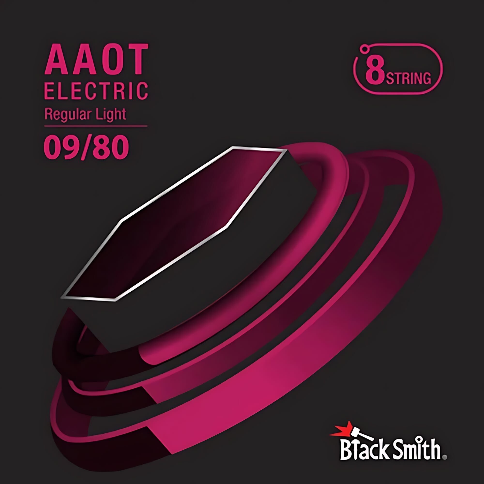 Струны для электрогитары BlackSmith AAOT Electric Regular Light 09/80 8 string 9-80
