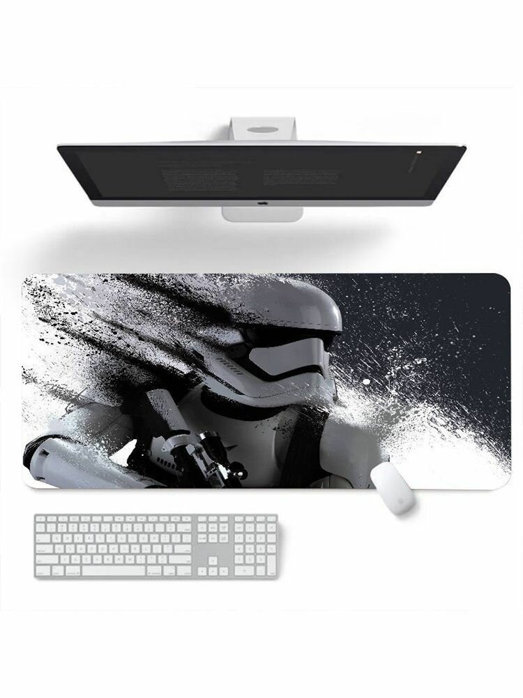 Коврик для мыши Star Wars "Marvel", нескользящий, прошитые края, 40 x 90 см
