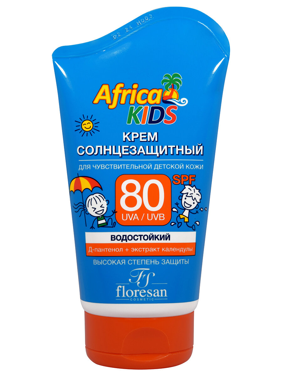 Крем солнцезащитный Floresan для детей Africa Kids SPF80 100мл