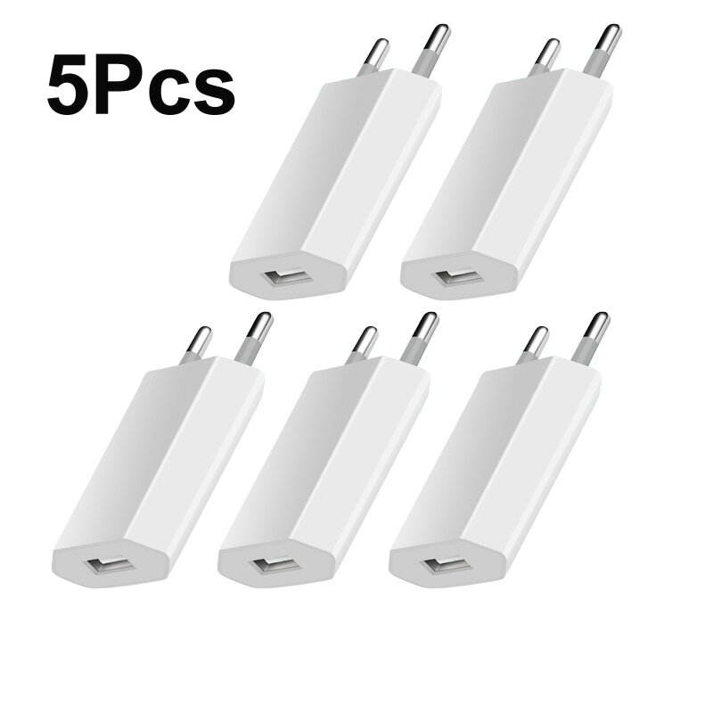 USB зарядное устройство для телефона 5 В 1 А дорожная настенная вилка ЕС для мобильного телефона зарядное устройство адаптер переменного тока для iPhone 6 6S 5 5S SE USB кабель зарядное устройство