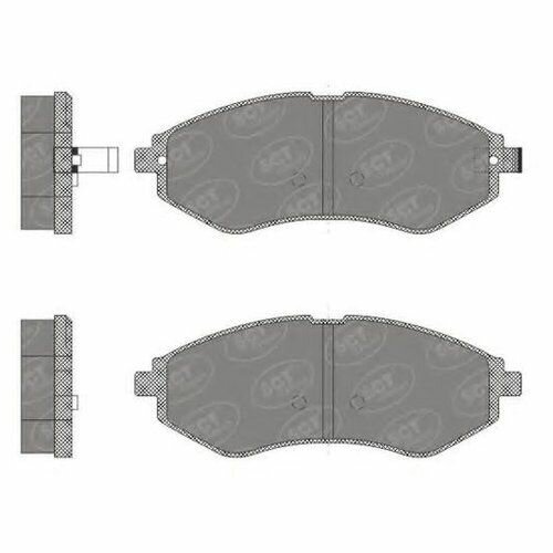 Колодки тормозные дисковые Sct SP665