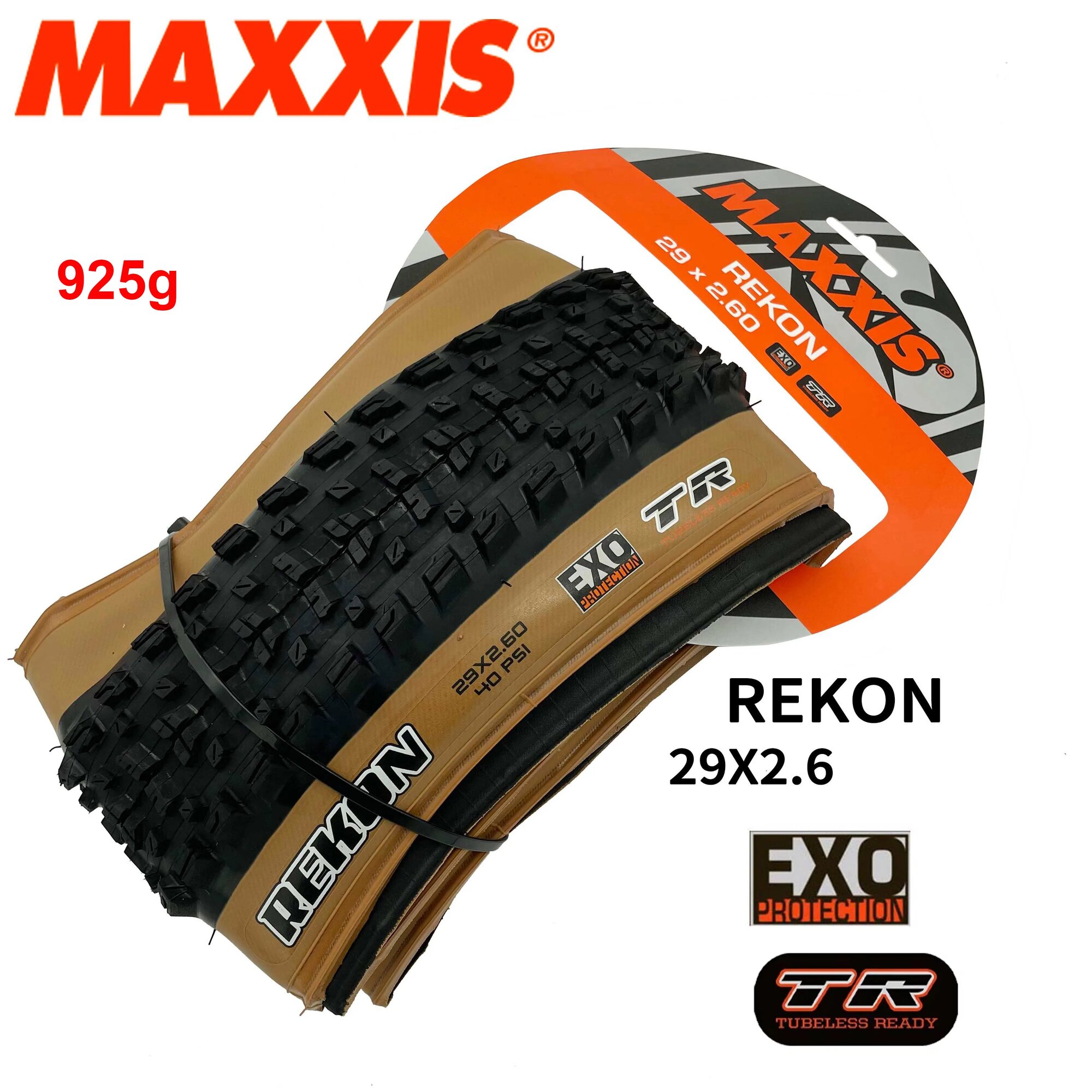 MAXXIS REKON XC 29"/27.5" MTB шина 2.4/2.6 1x29x2.6 EXO TR Y