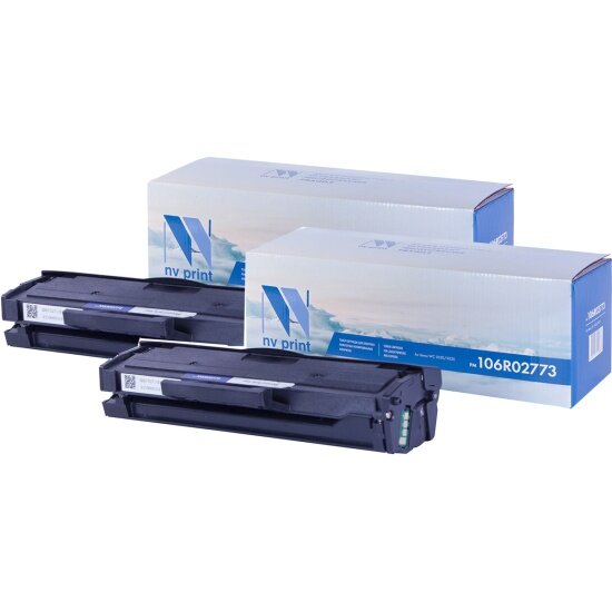 NV Print Картридж NVP совместимый NV-106R02773-SET2 для Xerox Phaser 3020/WorkCentre 3025 (1500k) (2 шт)