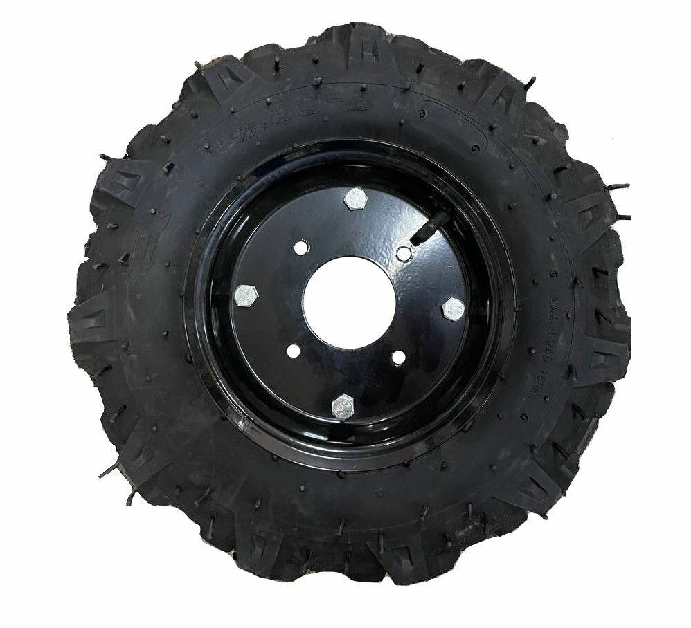 Колесо для мотоблока с сборе(покрышка, камера, диск) 4.00-8 1 ШТ.