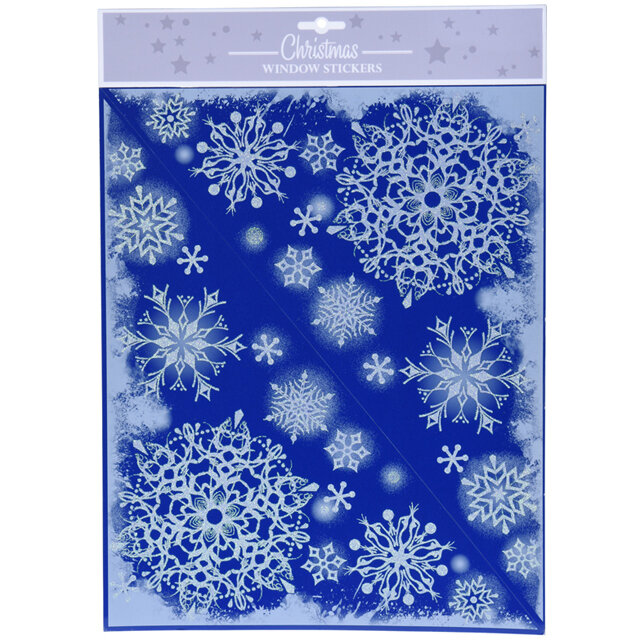 Наклейки для окон Морозные узоры - Снежинки 42*30 см, Koopman, BCC040600-5