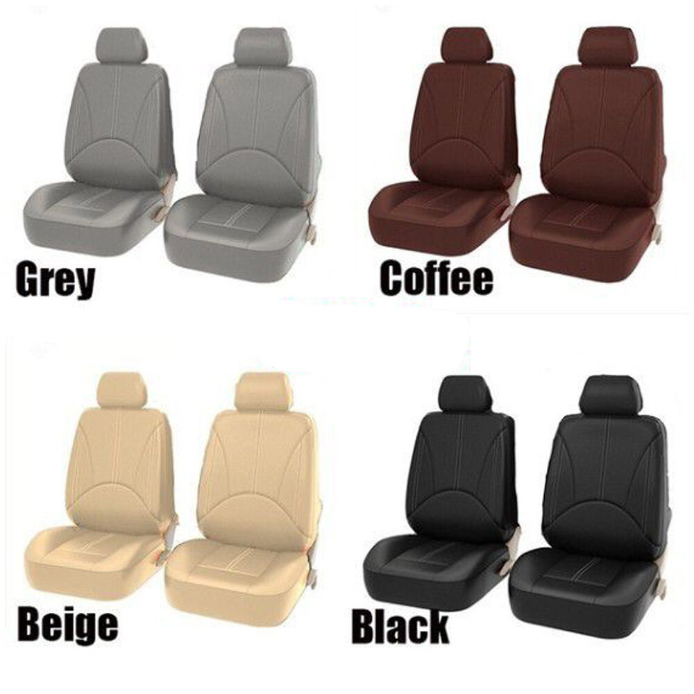 Универсальные Автомобильные Чехлы Для Передних Автокресел Из Искусственной Кожи Высокого Качества, Заднее Ведро, Чехол Для Автокресла, Защитный Чехол Для Автокресла в салоне Автомобиля