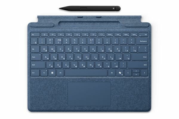 Клавиатура Surface Pro Copilot Keyboard с пером Slim Pen , Sapphire (Английская раскладка)