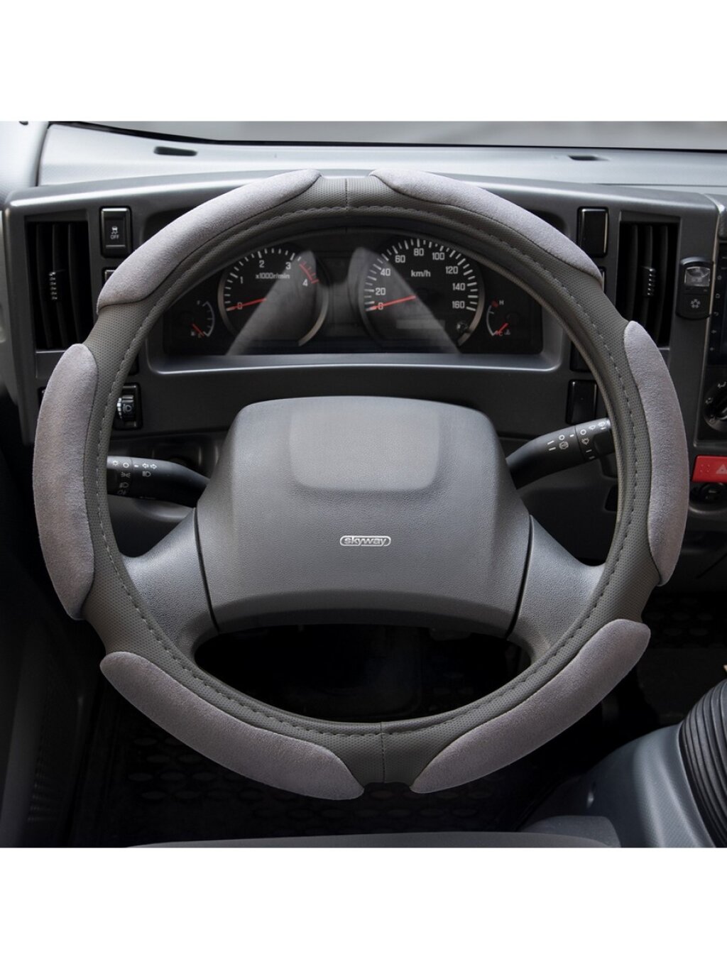 Оплётка руля Skyway Sponge classic Замша серый L