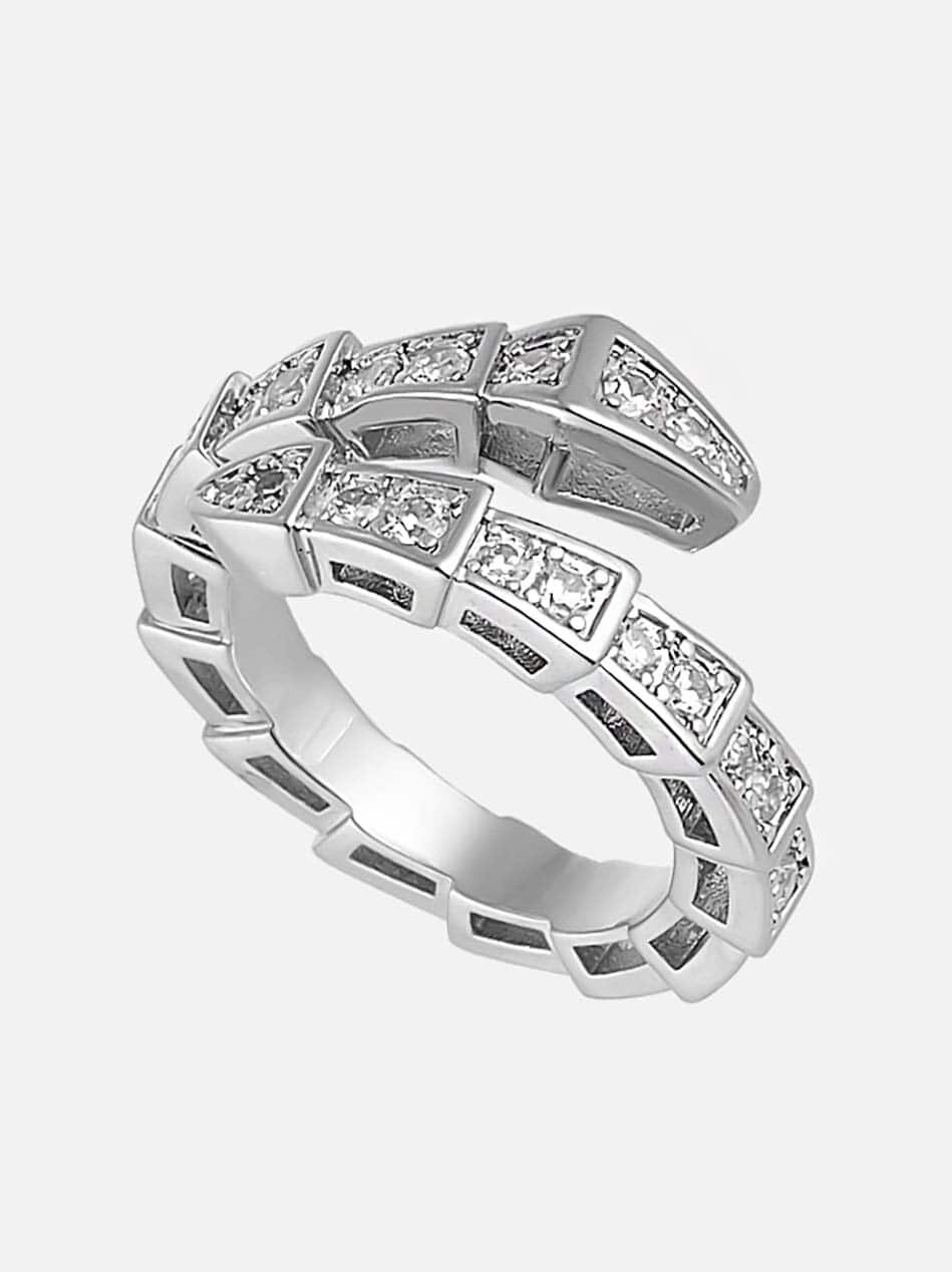 Кольцо, кристаллы Swarovski