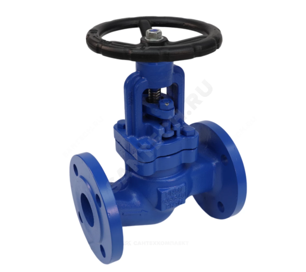 Клапан запорный чугун Ду 25 Ру16 Тмакс=200 оС фл сальниковый Benarmo