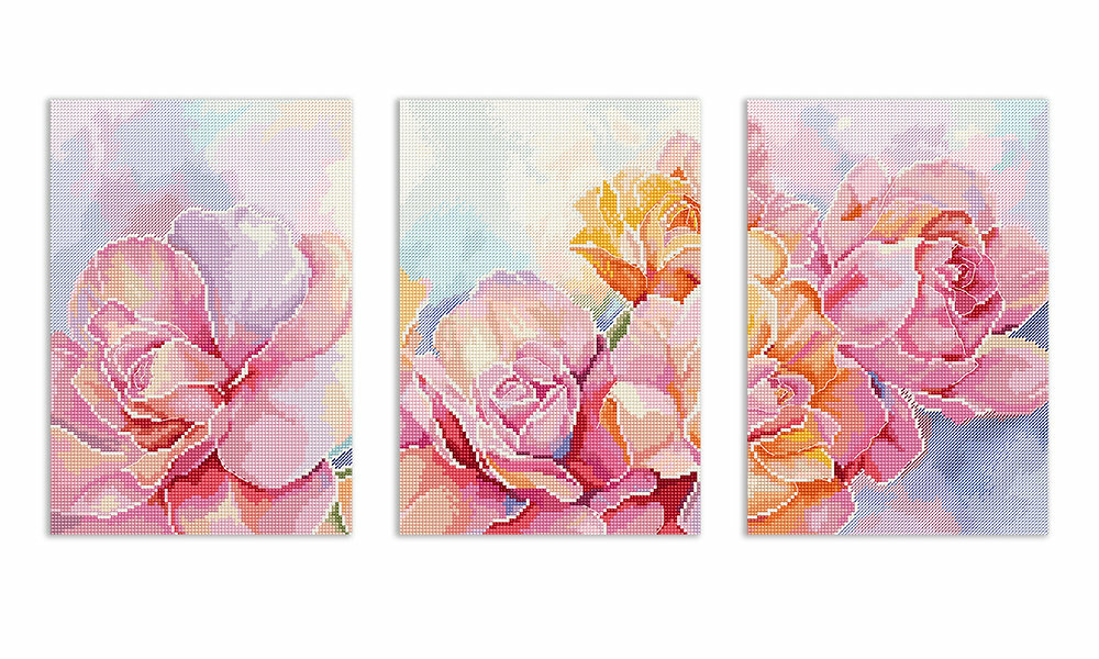 Набор для вышивания крестом Letistitch, Розы, 14*21 см, L9930