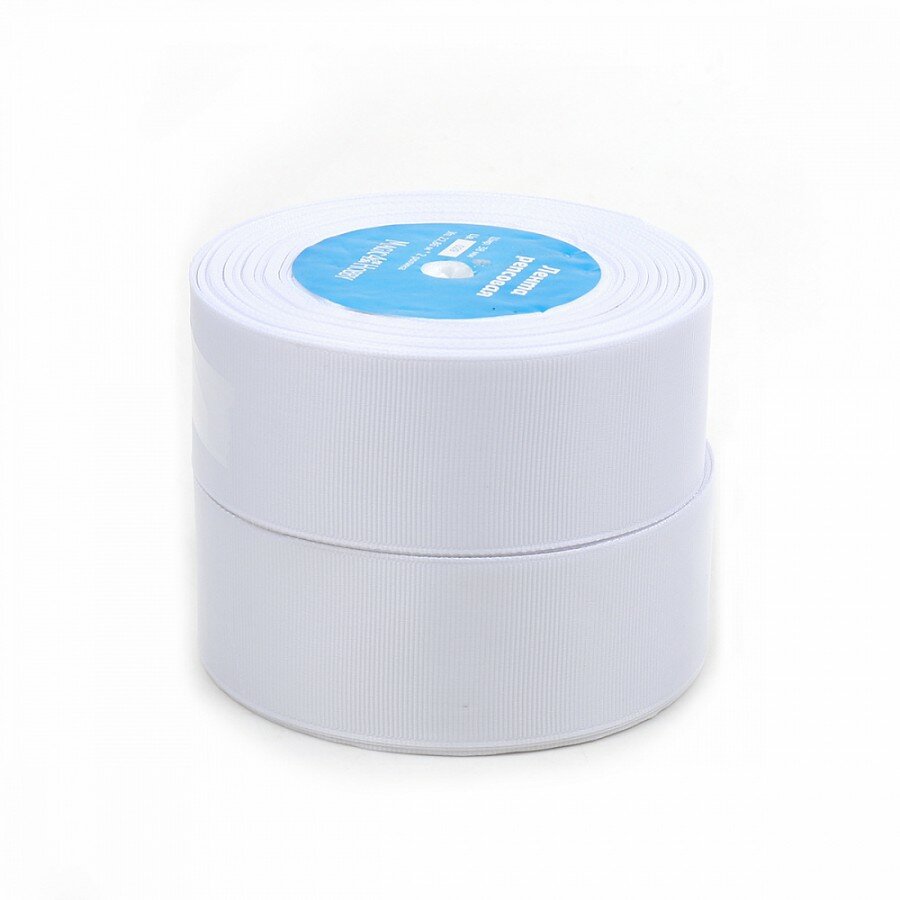 Лента репсовая шир.38мм цв.029 белый набор Magic4Hobby 2шт*22,86м (+-1м)