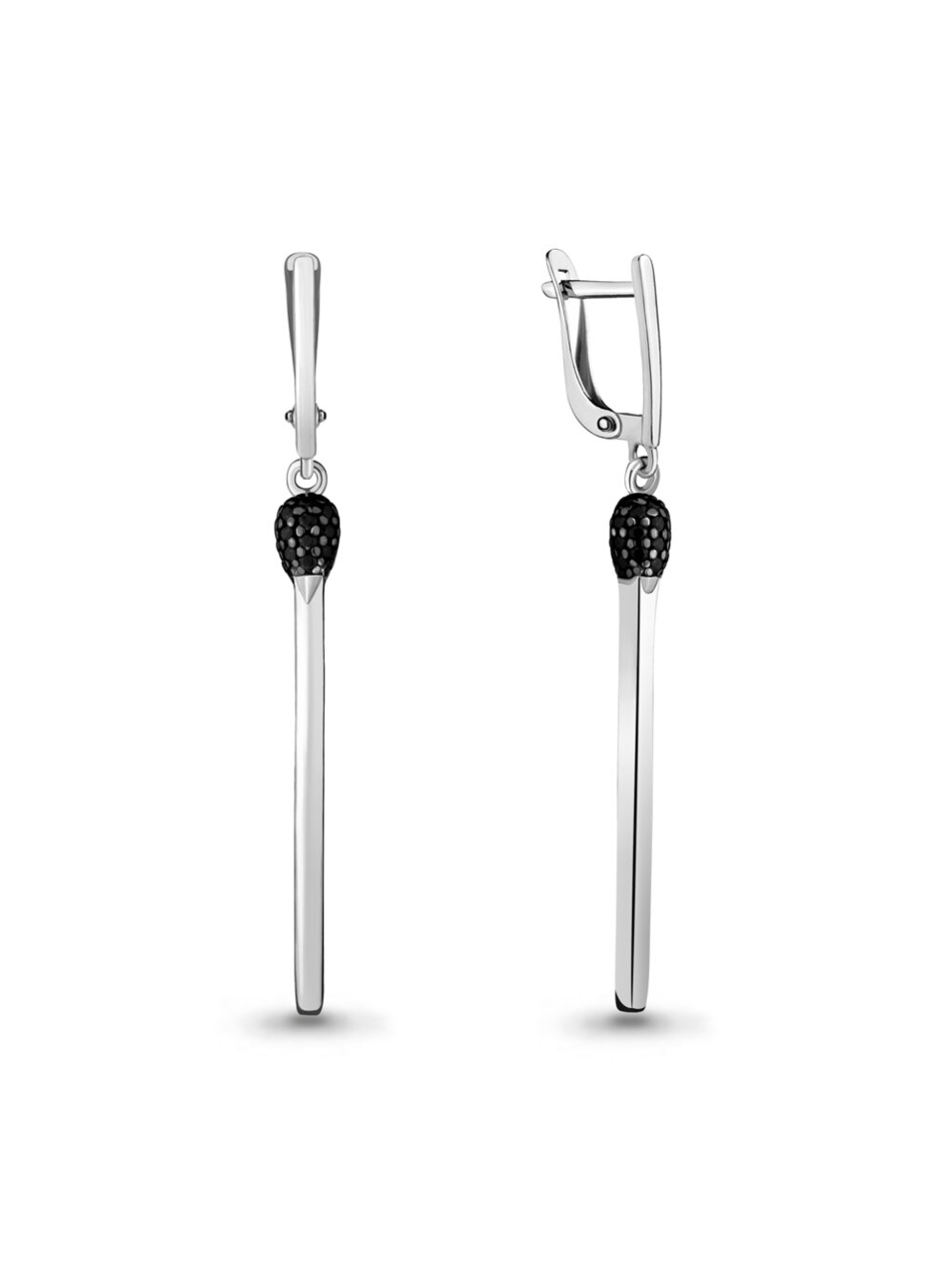 Серьги, серебро, 925 проба, нанокристалл