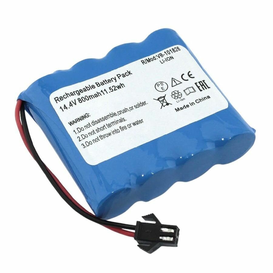 Аккумулятор для пылесоса Redmond RV-R280 R290 R270, Pioneer VC701R, Starwind SRV3700, Homberg HB13920 14.4V 800mah