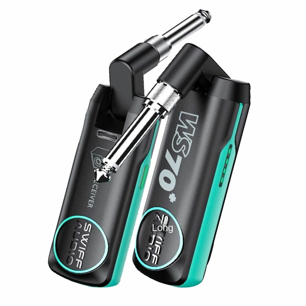 WS70 Plus Гитарный беспроводной передатчик-приемник Портативная электрогитара UHF Audio Transceiver Беспроводная гитарная система