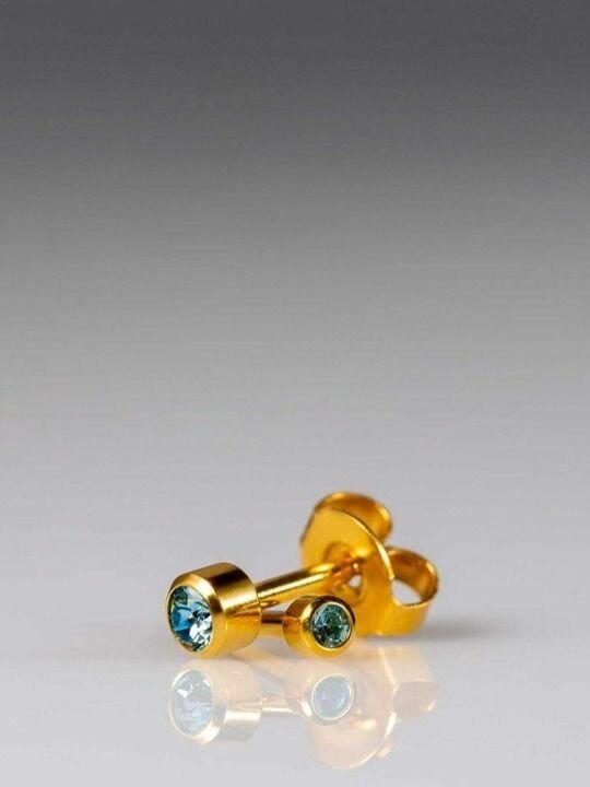 Серьги пусеты, искусственный камень