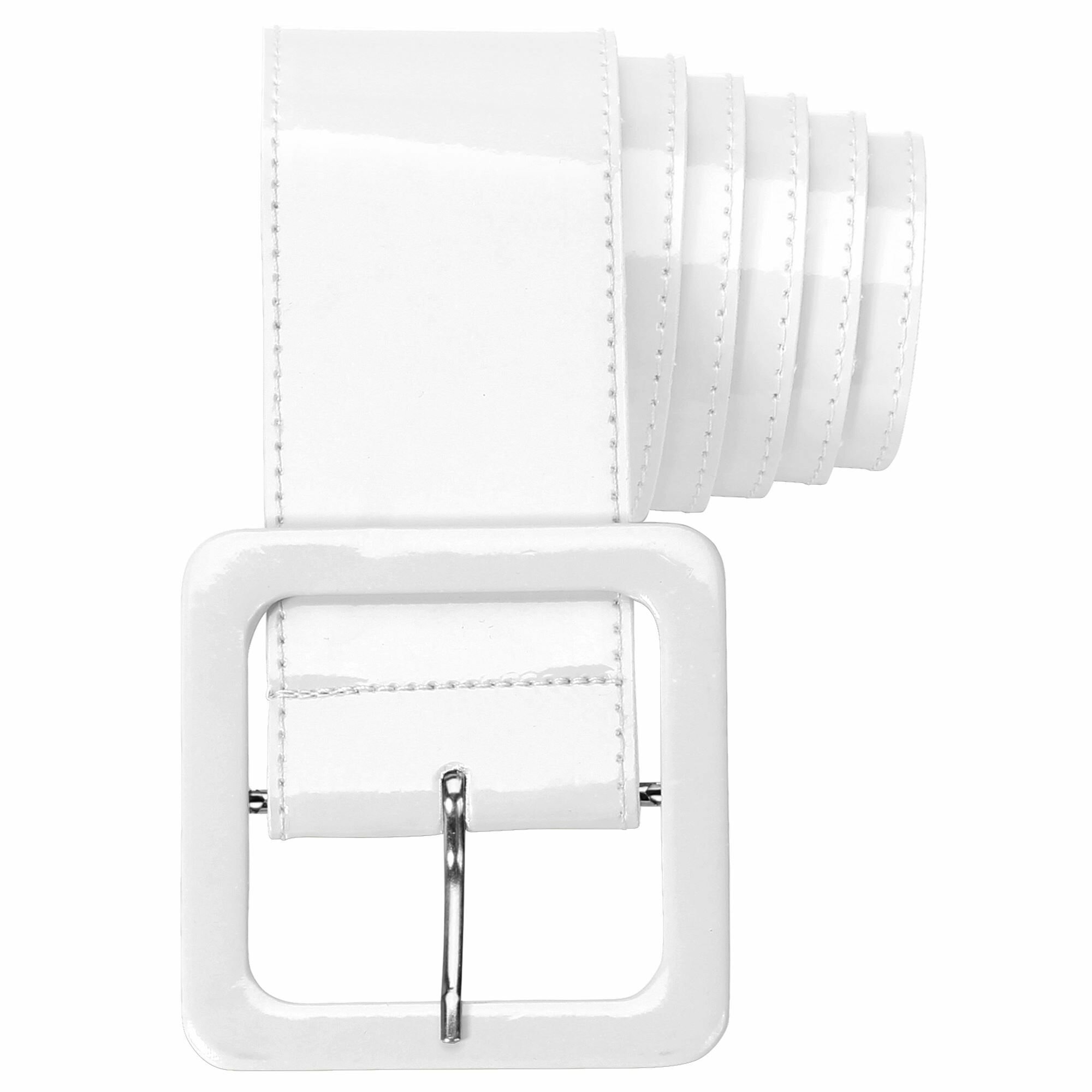 Пояс WIDMANN "Винил", карнавальный, белый, ПВХ/металл, 120 см