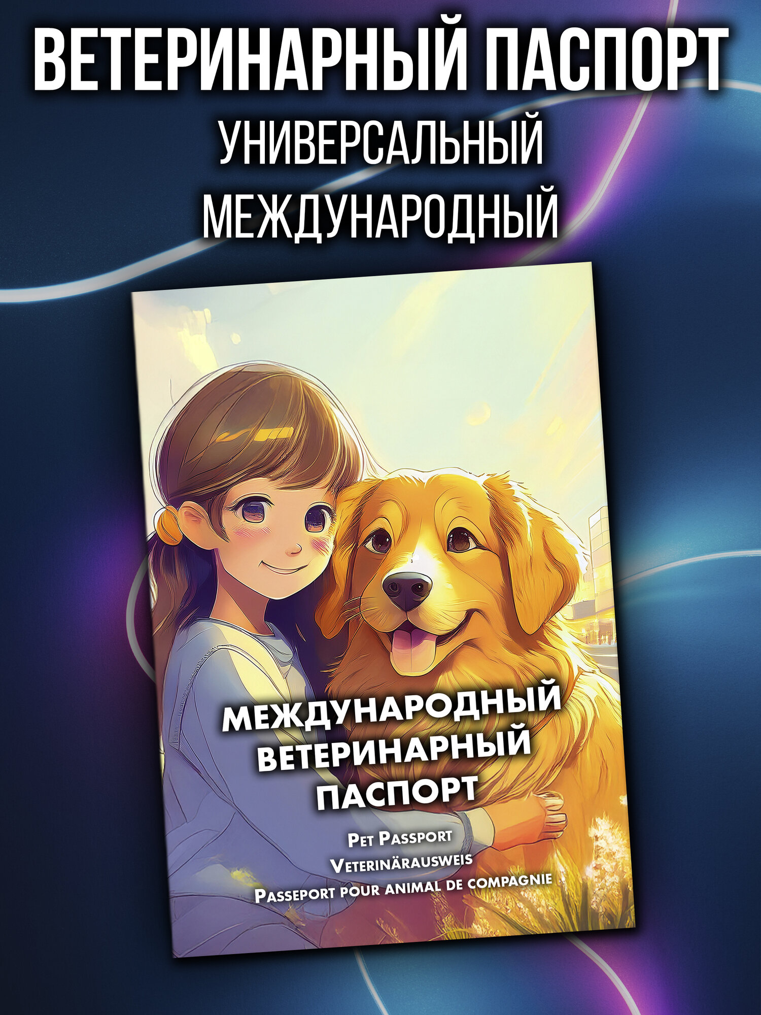Ветеринарный паспорт для кошек, собак и любых других домашних животных, международный