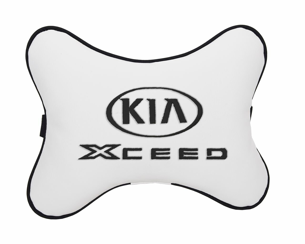 Подушка на подголовник белая экокожа KIA XCeed