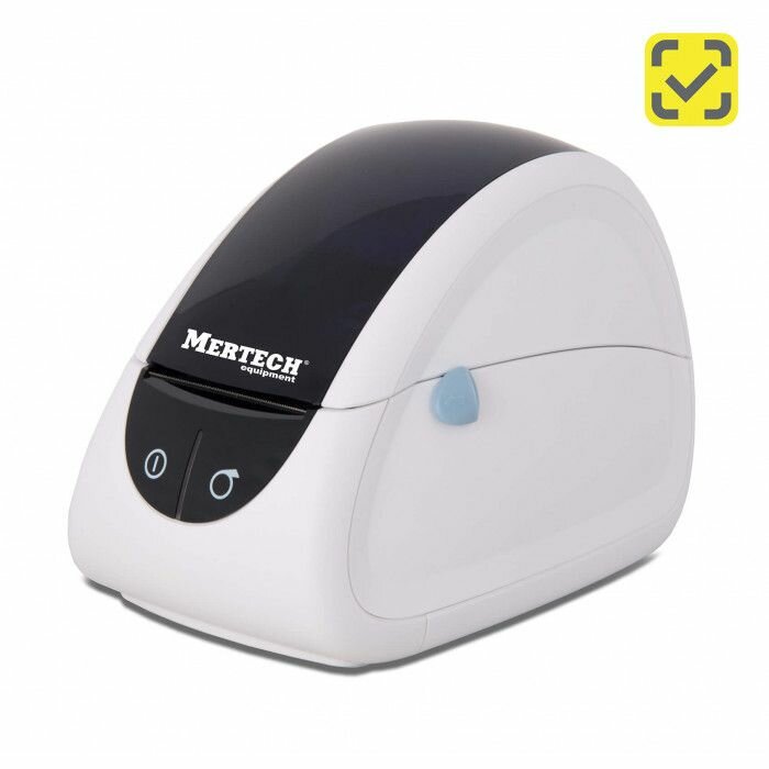 Принтер для этикеток термопринтер наклеек MERTECH LP58 EVA (RS232, USB) white машинка для печати без чернил штрихкодов, стикеров, чеков, оборудование для маркетплейсов, магазинов портативный мини