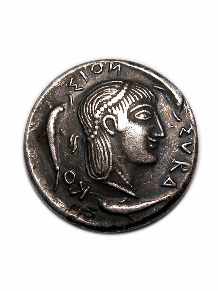 Античная тетрадрахма Древнего Рима сувенирная копия монеты, нумизматика, деньги для коллекции