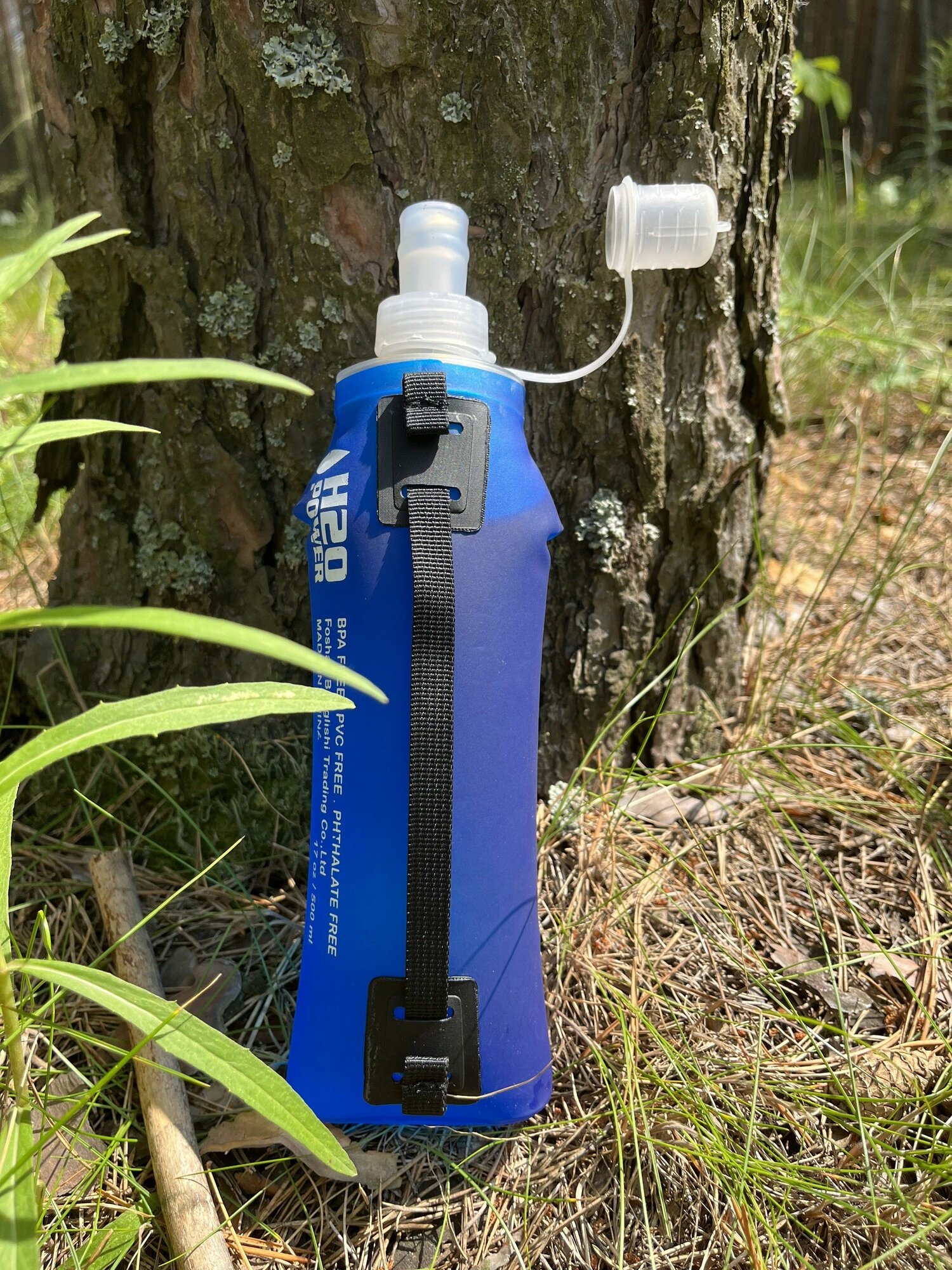 Бутылка для воды спортивная мягкая с ремешком на руку 500 мл, мягкая фляга для воды, спортивная бутылка, для бега