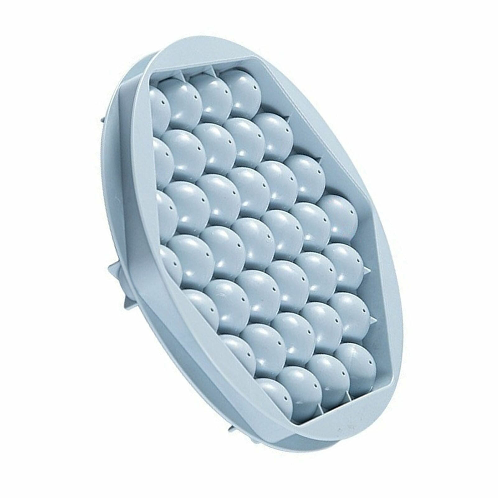 Круглый лоток для льда с крышкой на 37 ячеек, форма для ледяных шариков, удобный и компактный, гигиеничный и практичный, для коктейлей и напитков