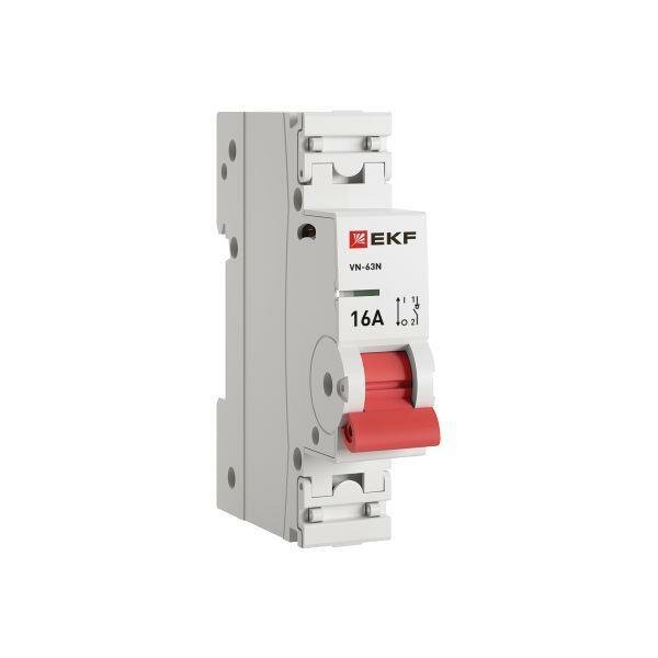 Выключатель нагрузки 1п 16А ВН-63N PROxima EKF S63116