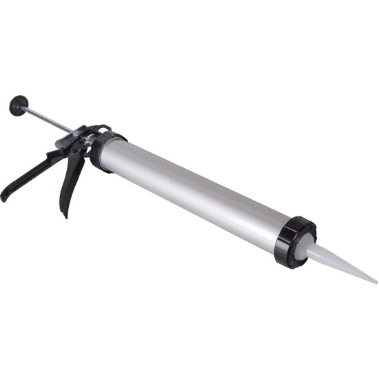 Пистолет для герметика алюминиевый закрытый Вихрь 600мл, 73/3/6/9