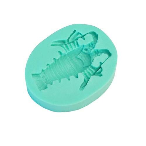 Лобстеры торты силиконовые обжаренные формы Diy Лобстеры шоколадное мыло ручной работы гипсовые формы