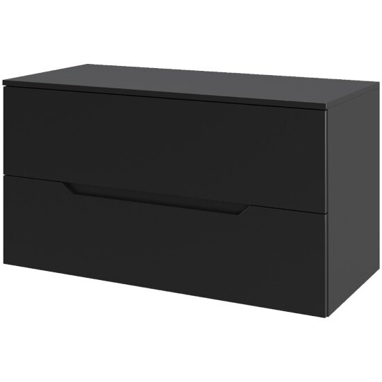 Тумба подвесная Orange Line Li-100TubMDF 100 столешница МДФ, матовый черный