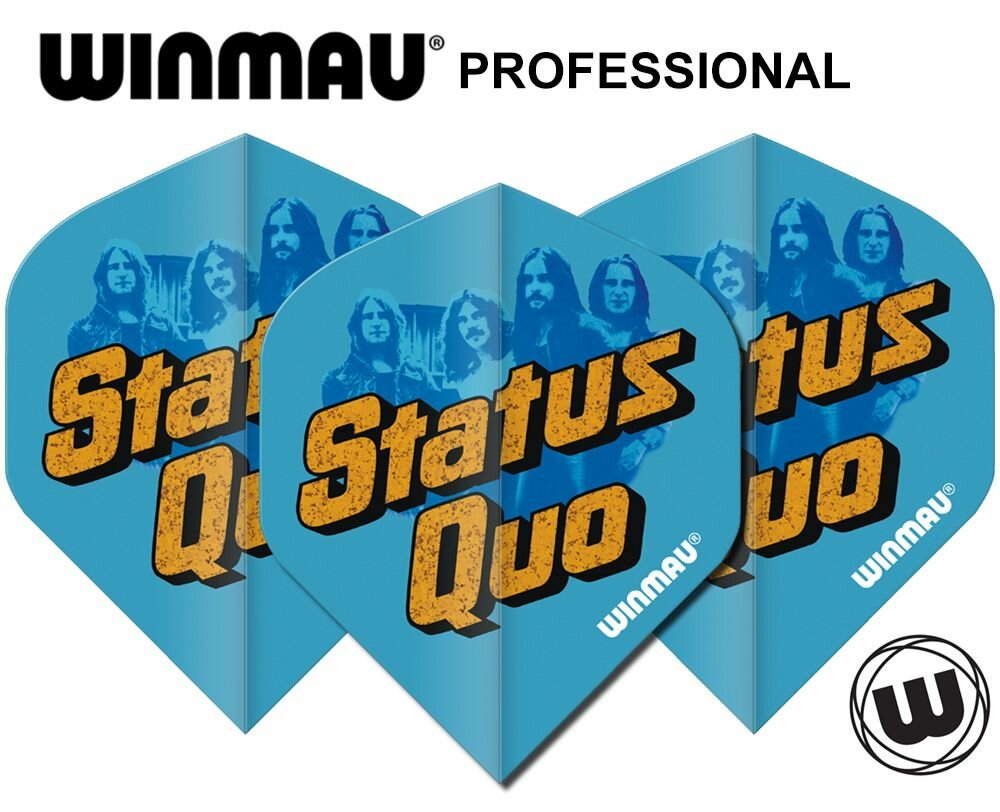 Оперения STATUS QUO 3шт для дротиков Winmau Extra Thick (серия Rock Legends) 6905.243