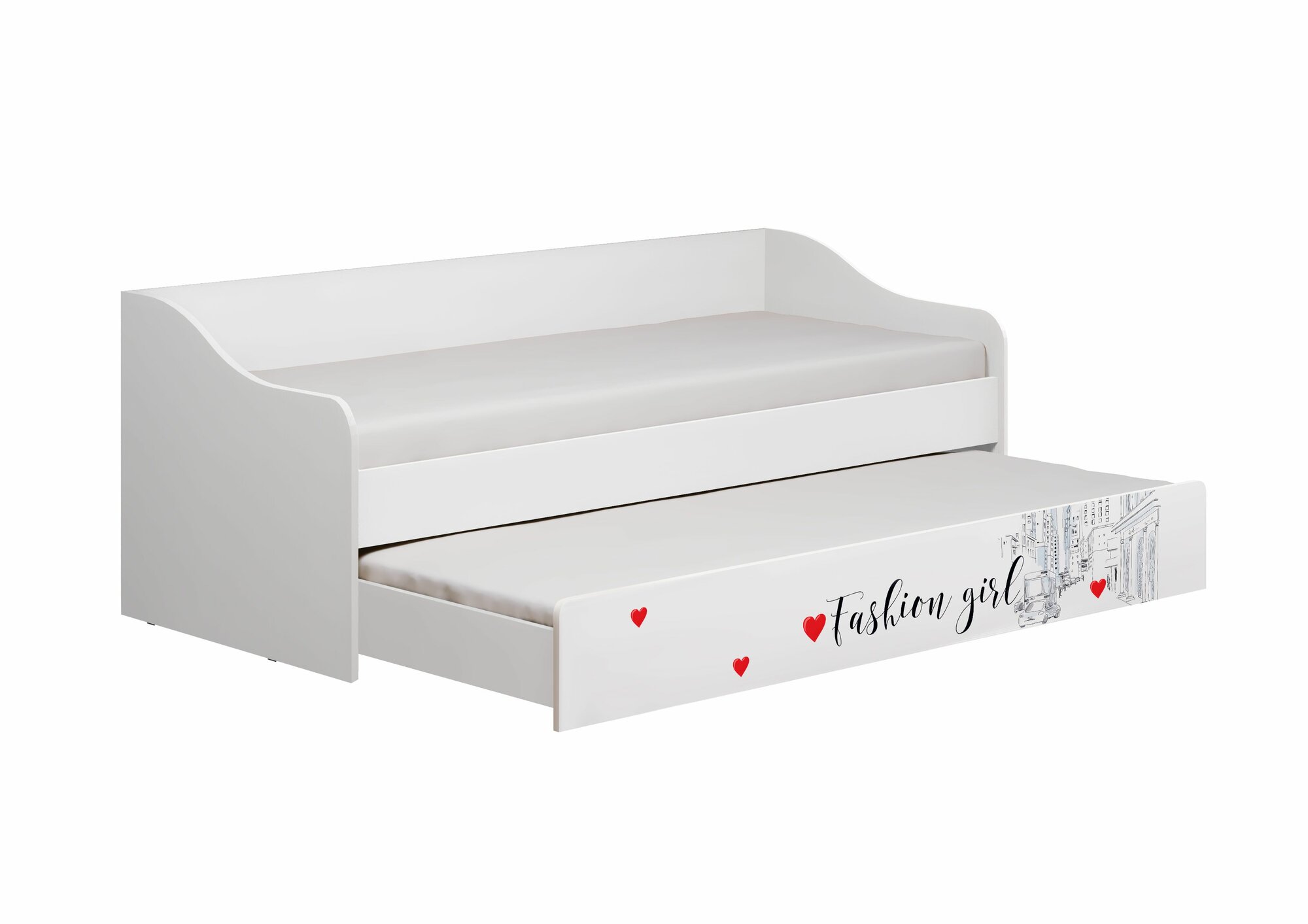 Вега NEW Girl Кровать выдвижная (Белый) (Миф)