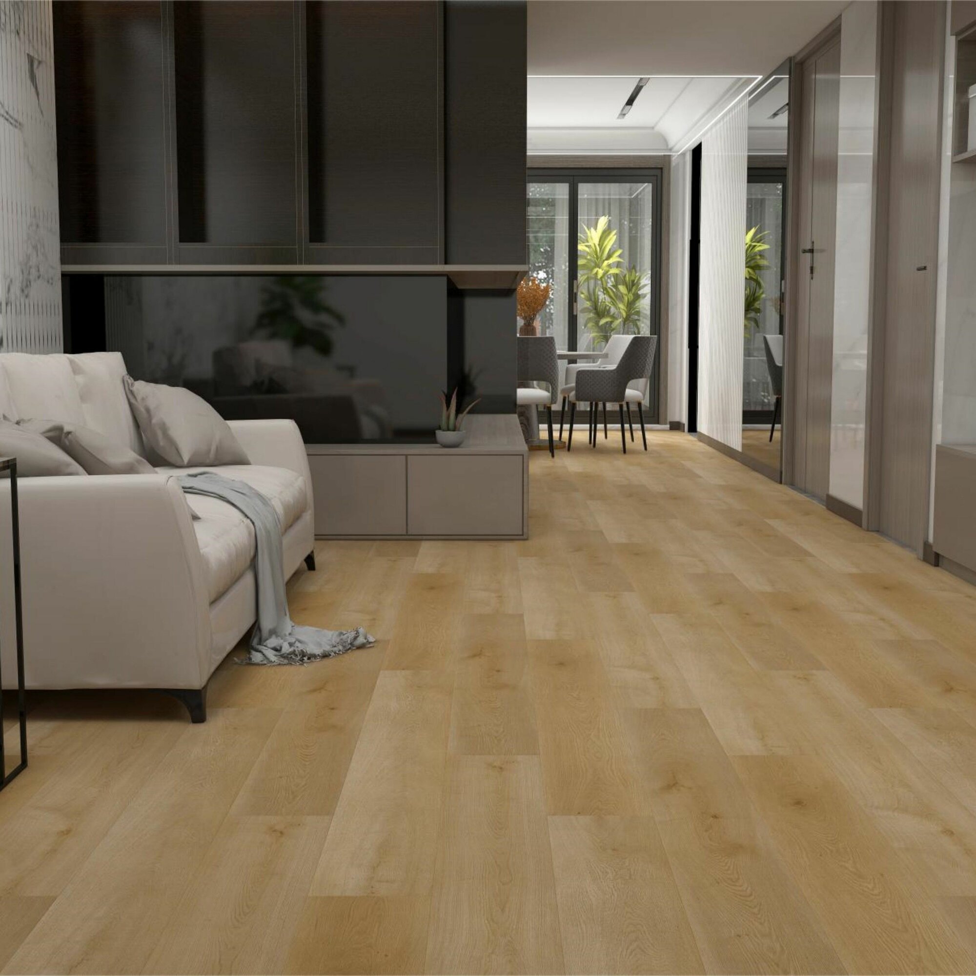 Кварц-винил RESPECT Дуб Натур 43 класс 4 мм площадь (2,22 кв м)