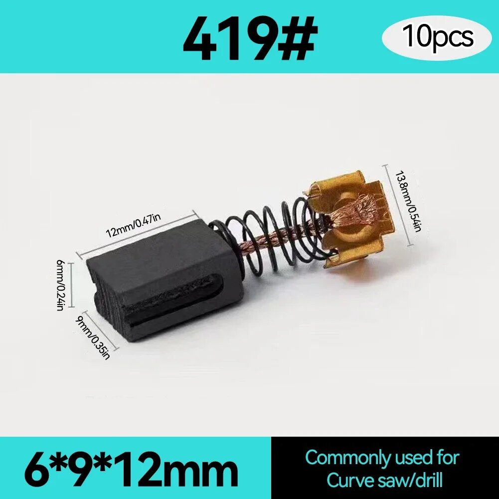 ANENG Запасные угольные щетки для электроинструмента 10 шт. 10pcs 419