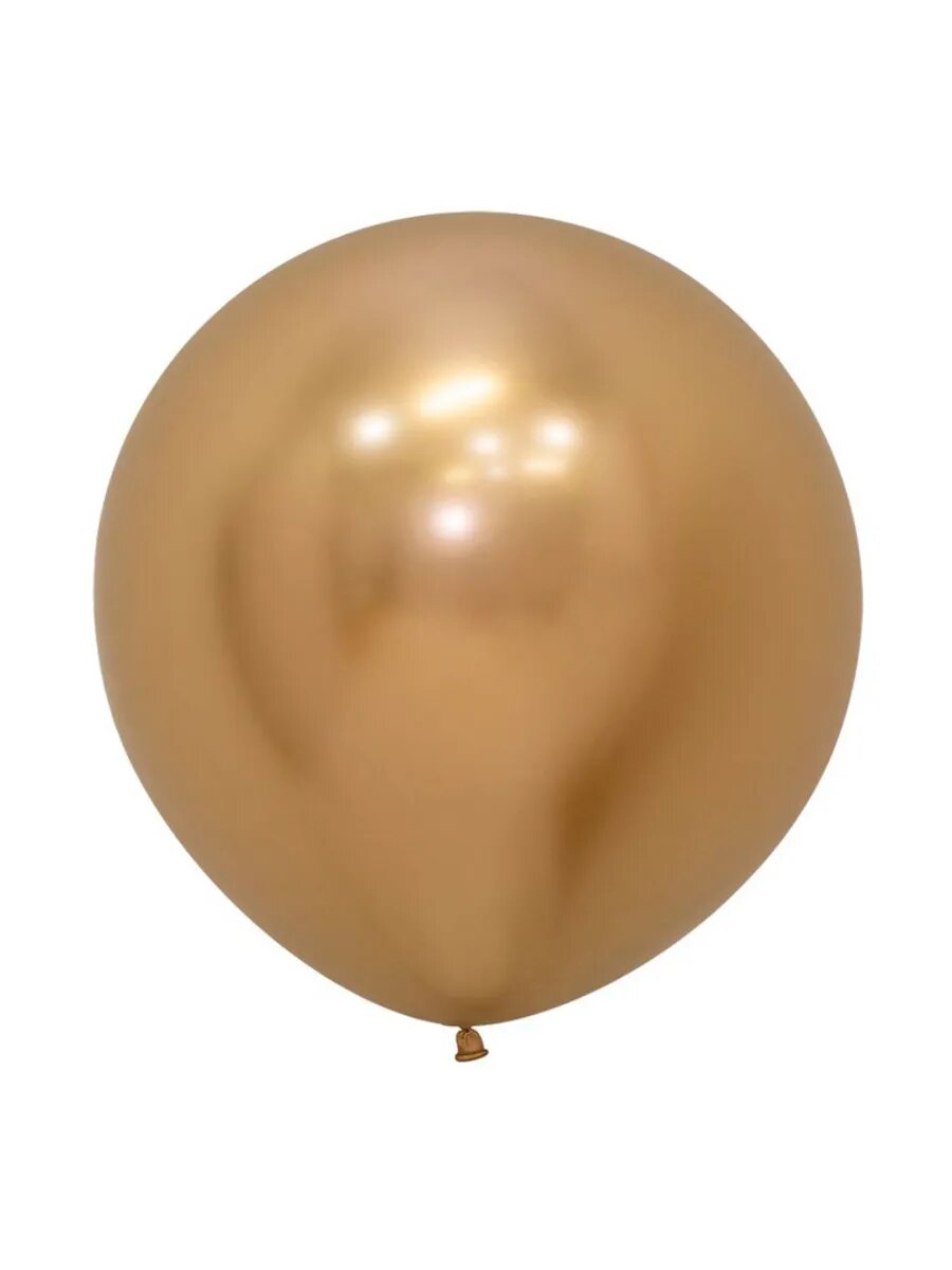 Рефлекс Золото (Зеркальные шары) / Reflex Gold, латексный шар (24"/60 см ) 1 шт. / SEMPERTEX, Колумбия