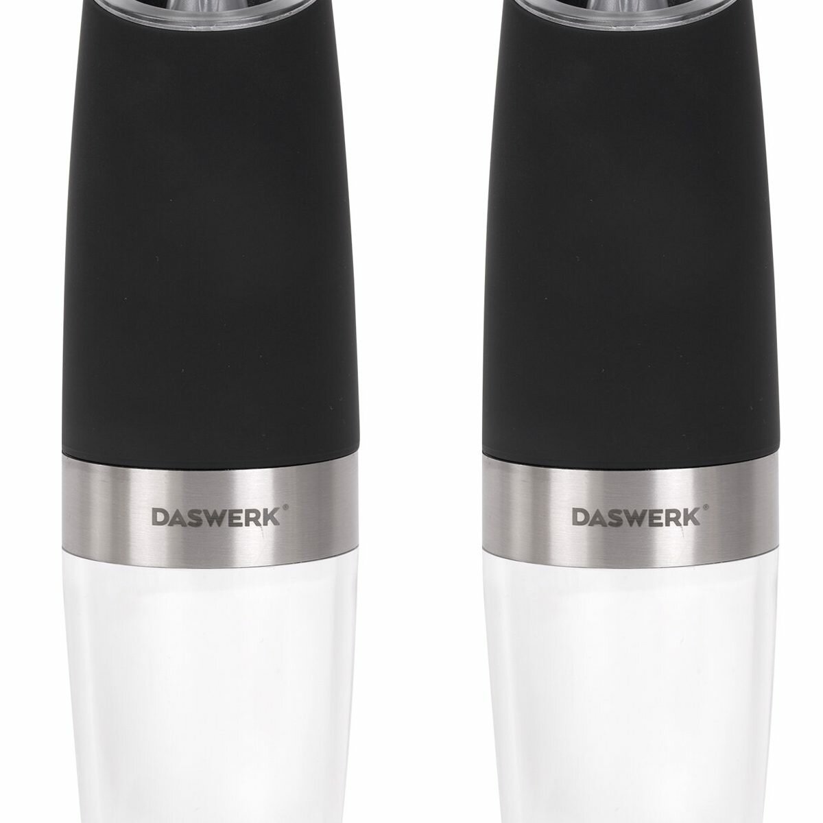 Набор гравитационных мельниц для соли и специй, электрические, 2шт. Daswerk PM-6 (456624)