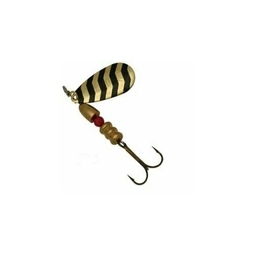 Блесна вращающаяся Bretton Original, 1 1510GBS-4, GOLD/BLACK/ZEBRA, 60мм, 9гр, сделано во Франции.
