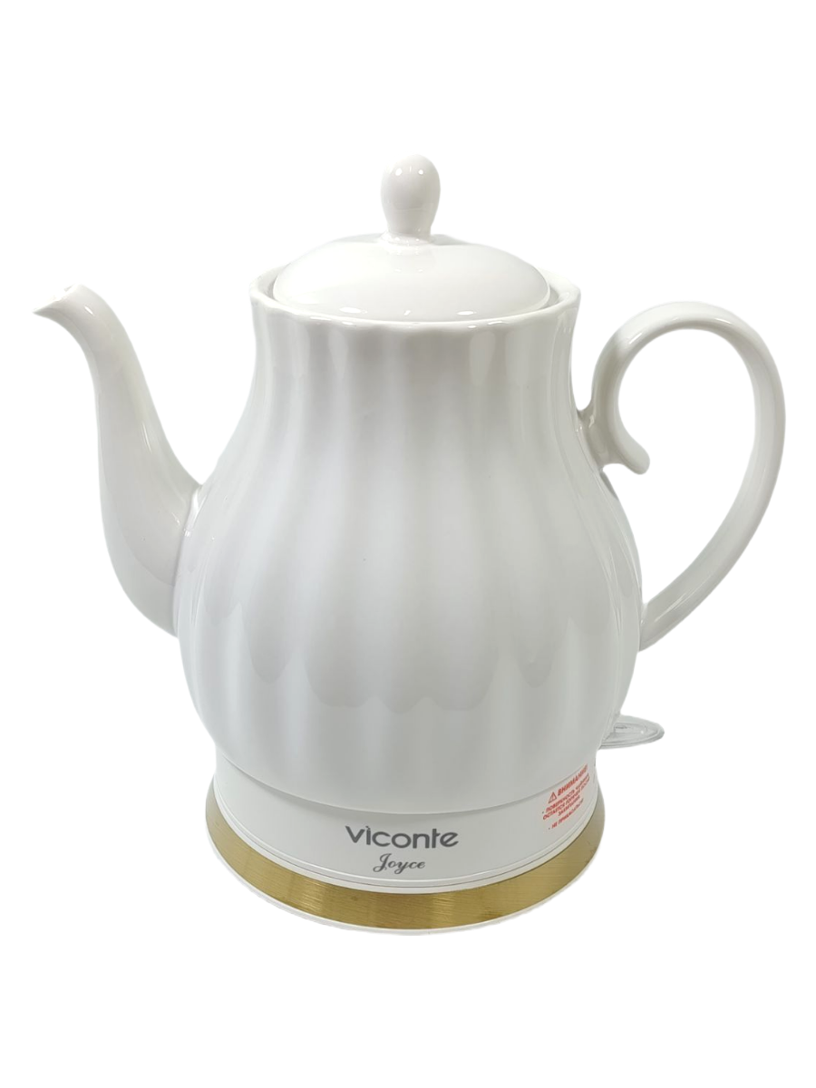Чайник электрический Viconte керамический 1,8л, белый, 2200Вт